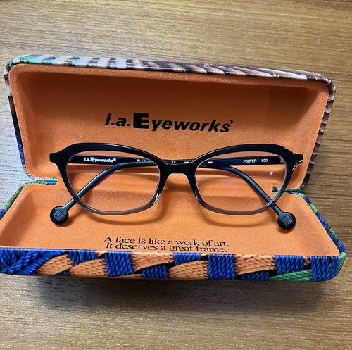 L.A Eyeworks Porter col. 920 Thundercloud size 50-17-140 Eyeglasses ...