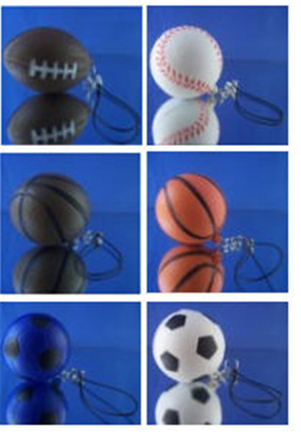SPORTS BALL DANGLERS - FOOTBALL, BASEBALL, BASKETBALL & SOCCER YOU PICK ...