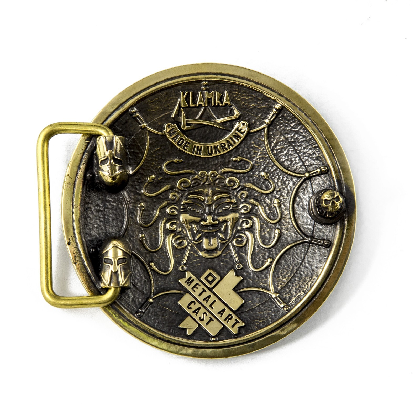Belt buckle Spartan Shield, Brass belt buckle; infantry buckle; Greece ...