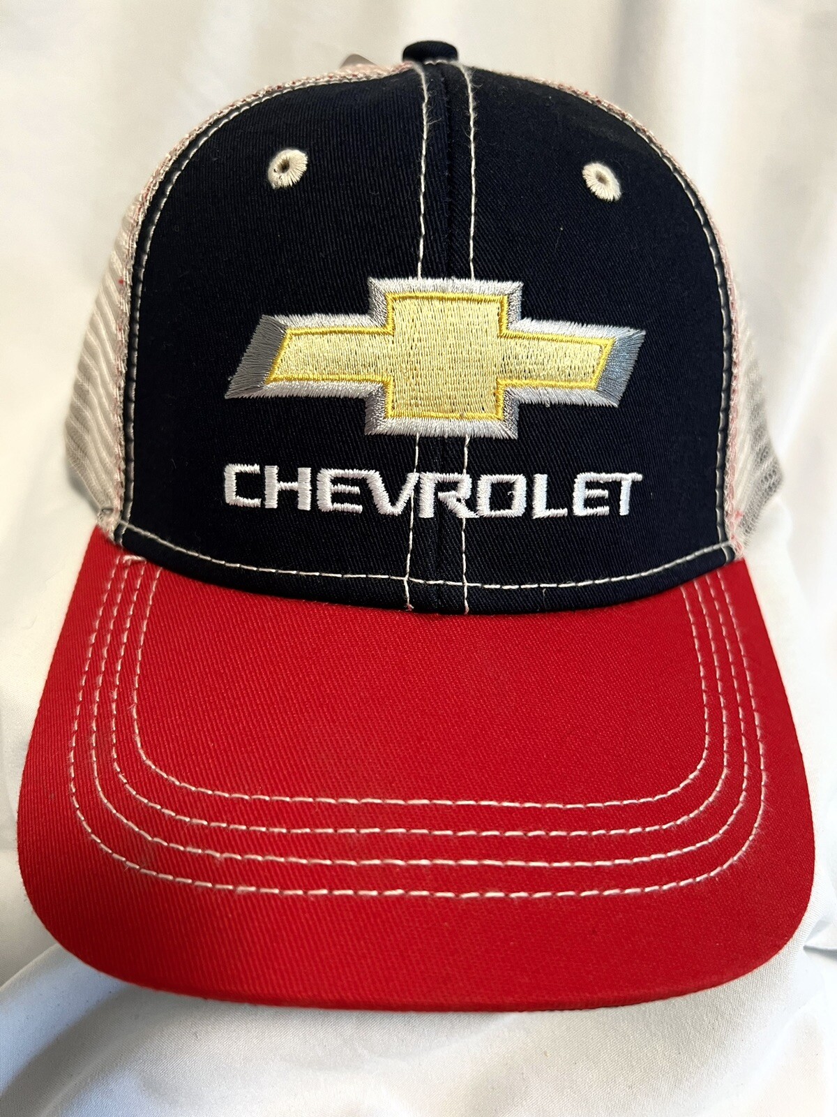 GM Licensed Chevrolet Chevy Cap Trucker Hat Logo Mesh H3 Headwear ...