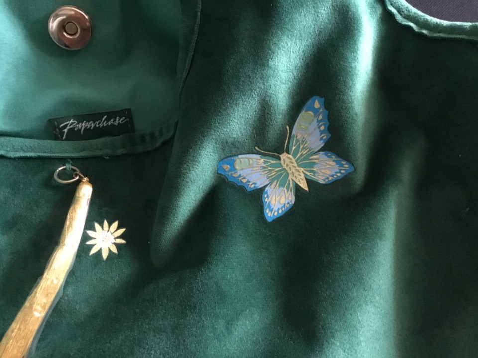 Paperchase Emerald Green Velvet Tote Bag BNWT | eBay