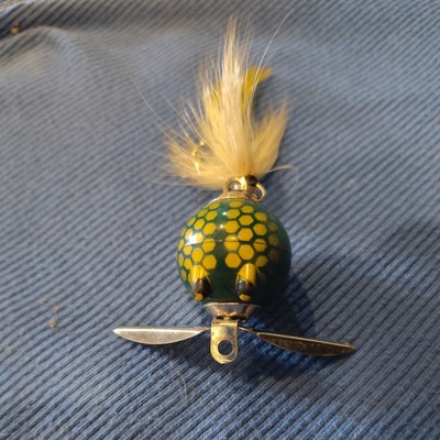 Vintage Worth Flutter Fin Frog Fishing Lure | eBay