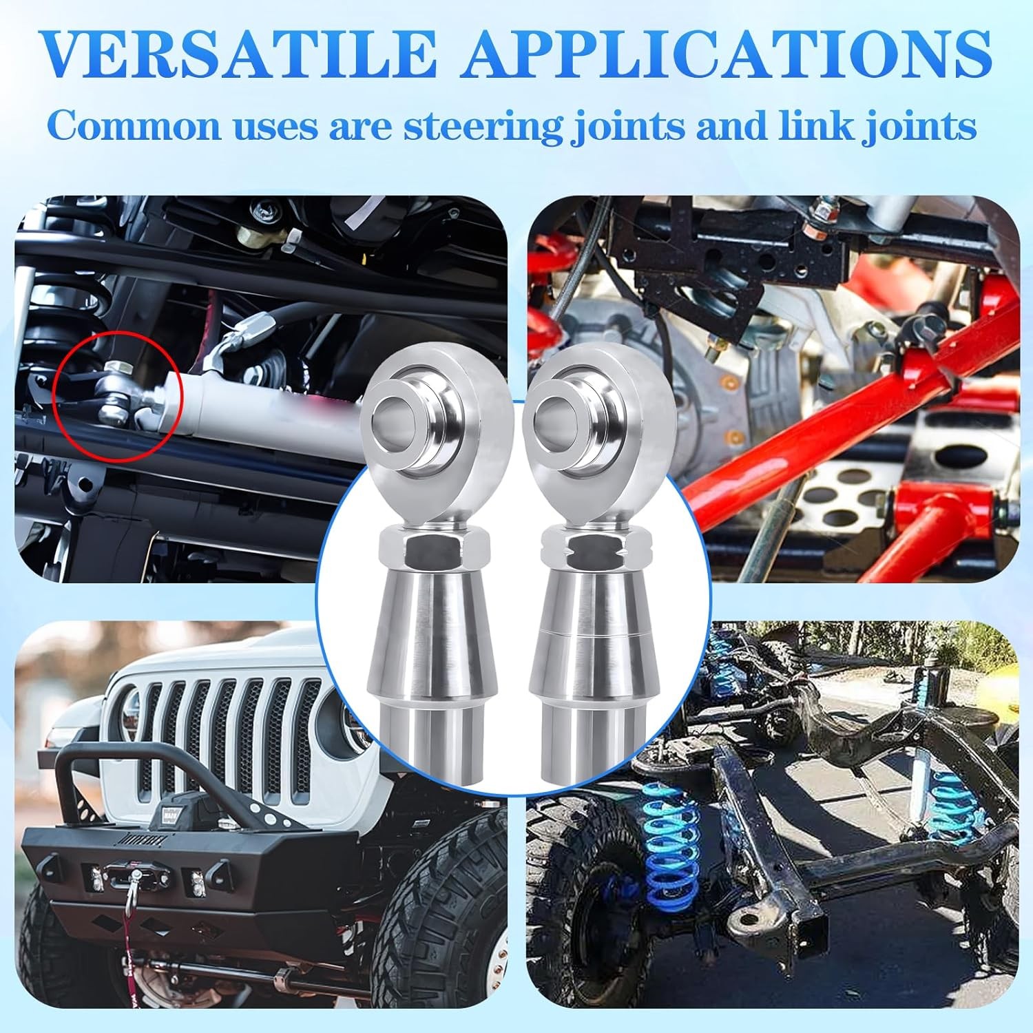 5/8'' Heim Joints Rod End Suspension Kit, 750'' Chromoly Left &Right ...