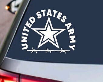 US ARMY DECAL - VETERAN LOGO - USA Military Soldier Sticker - Car Truck ...