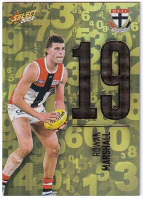 2023 FOOTY STARS 'NUMBERS' N176 ROWAN MARSHALL #217/255 - ST KILDA ...