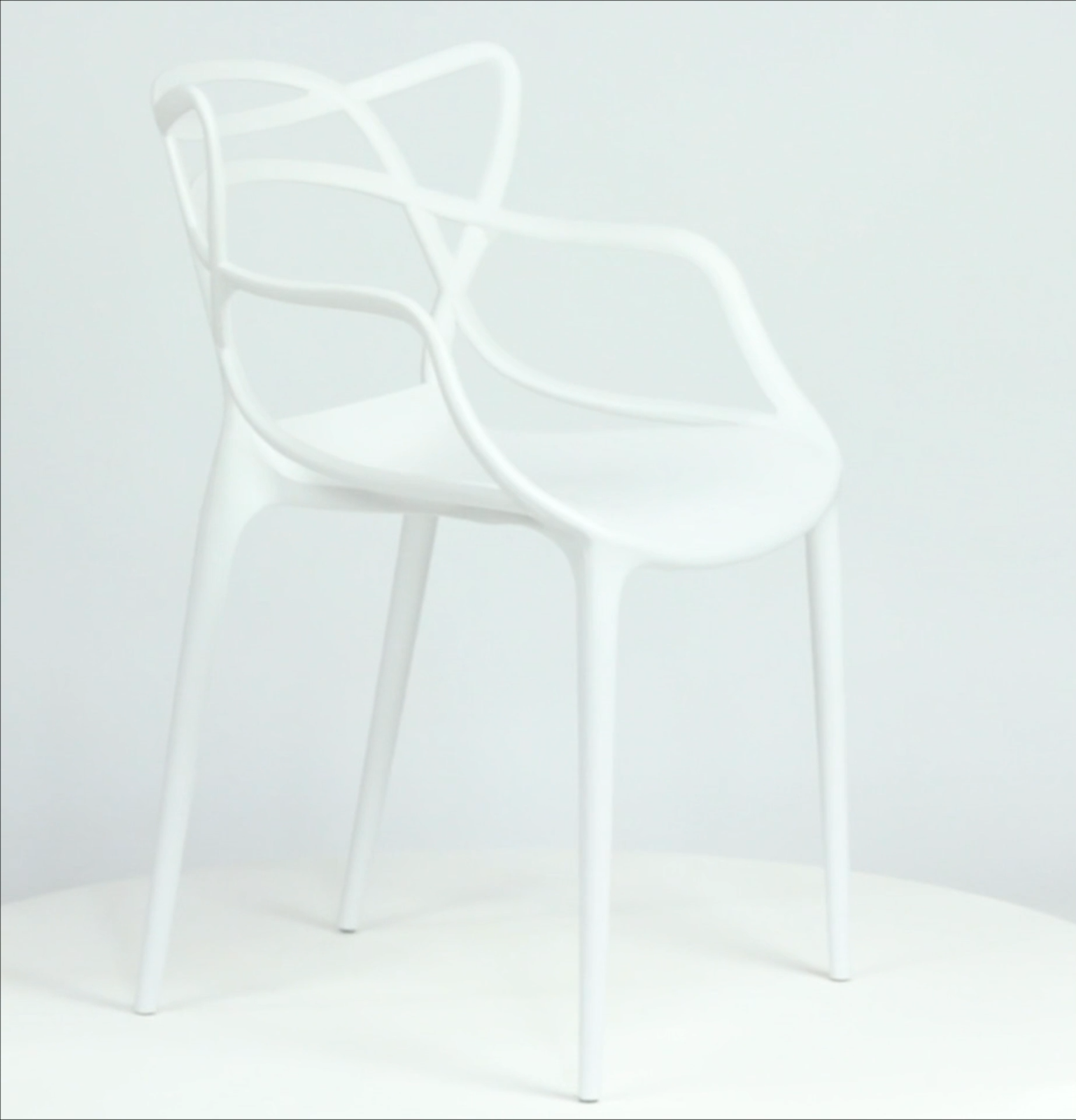 MASTERS INSPIRED MODERN WHITE STACKABLE DINING CHAIR BAR RESTAURANT ...