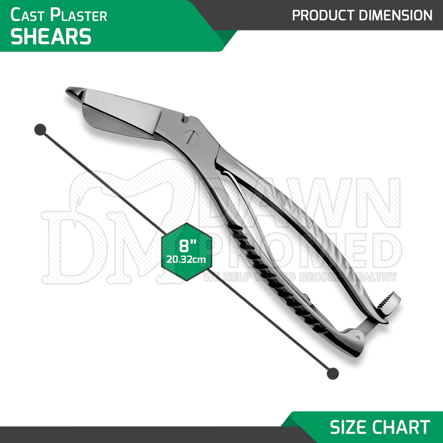 Cast & Plaster Utility Shears 2 Pcs Set 8” Orthopedic Surgical Inst ...