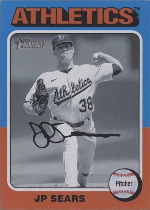 2024 Topps Heritage - JP Sears #325 Black & White Image for sale online ...