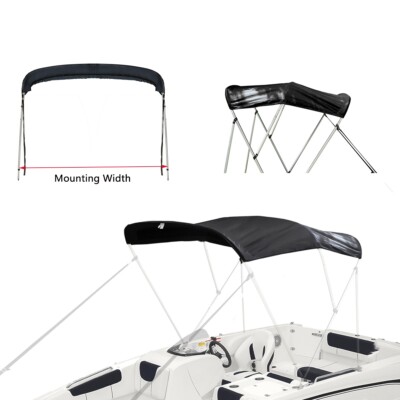 3 Bow Bimini Top Replacement Canvas W/Boot Cover Boat No Frame UV ...