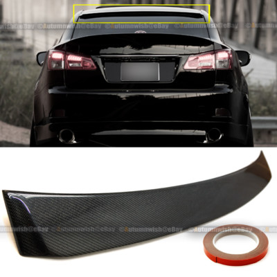 Fit 06-13 Lexus IS250 IS350 ISF VIP Real Carbon Fiber Rear Top Roof ...