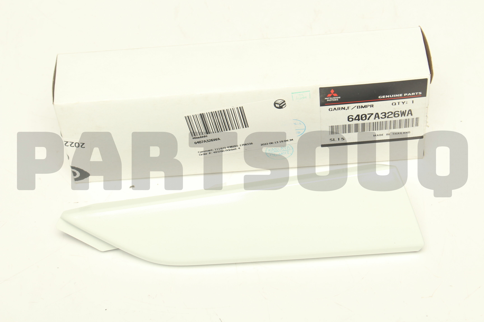 6407A326WA Genuine Mitsubishi GARNISH FR BUMPER SIDE for sale online | eBay