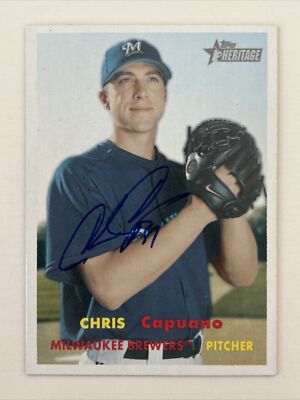 Chris Capuano Autographed 2006 Topps Heritage #443 In Person N403 | eBay