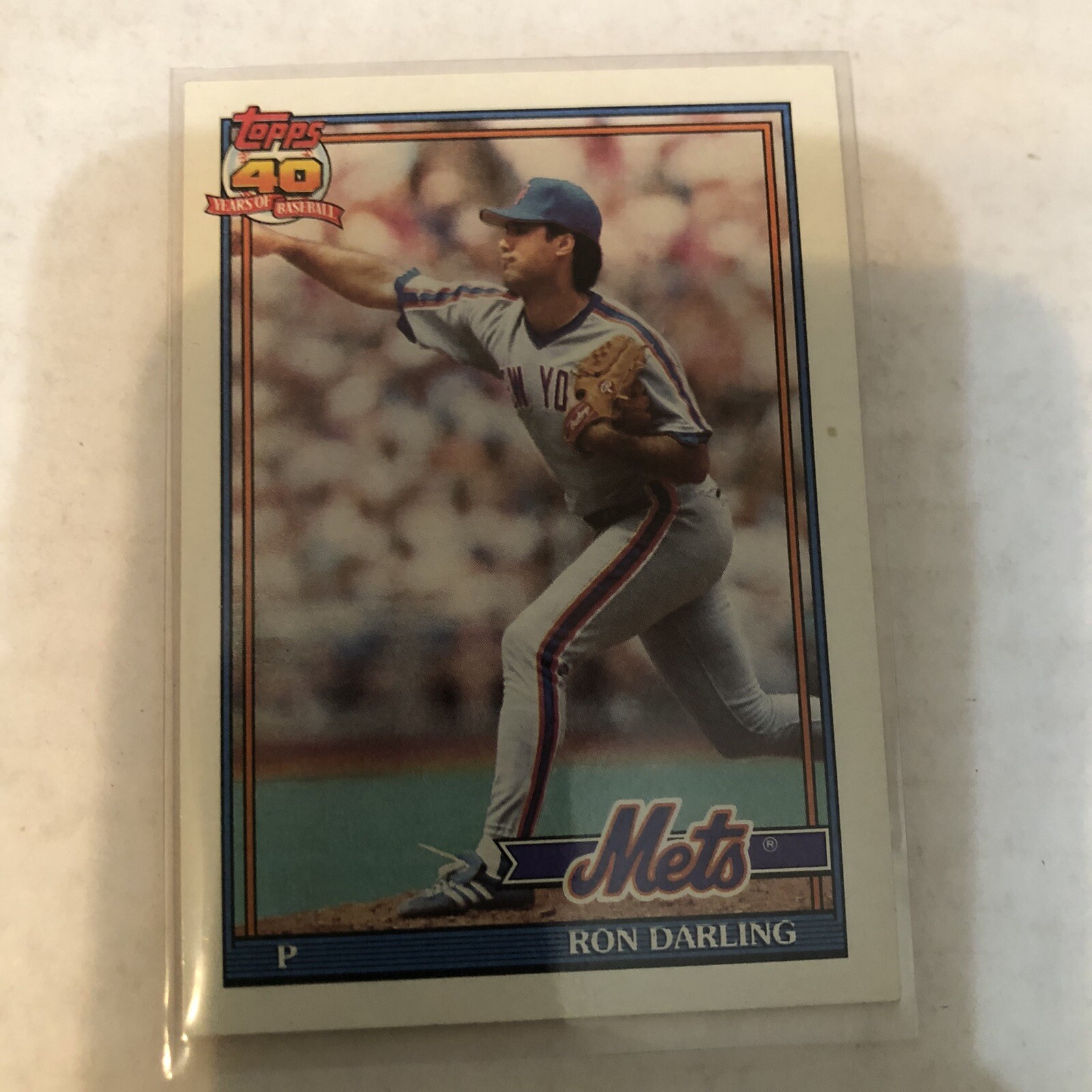 1991 topps 40 years of baseball Ron Darling Mets #735 | eBay