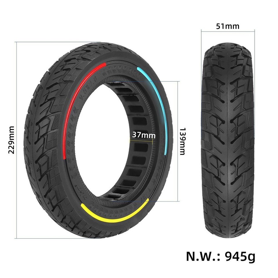 3-color Solid Tire Anti-flat Design Easy Installation Seamless ...