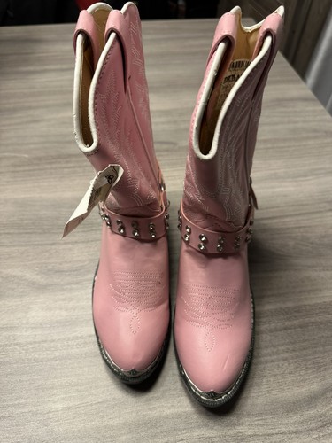 NEW Durango® Little Girl's Pink Rhinestone Pull On Western Boots BT568 ...