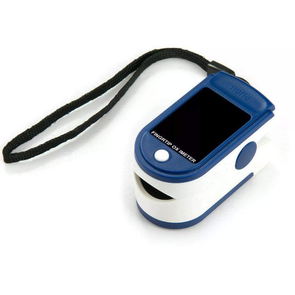 Finger Tip Pulse Oximeter Meter SpO2 Oxygen Saturation rate Heart Blood ...