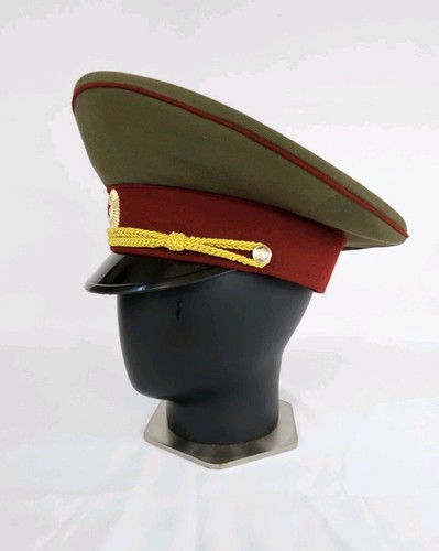 Soviet Army Artillery Tank Officer Visor Cap USSR Russian Hat Military ...