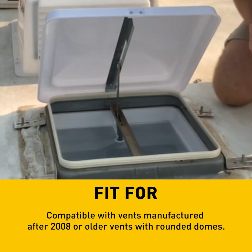 For RV Roof Vent Seal 51" TPE Rubber Camper Vent Fan Gasket Rounded ...
