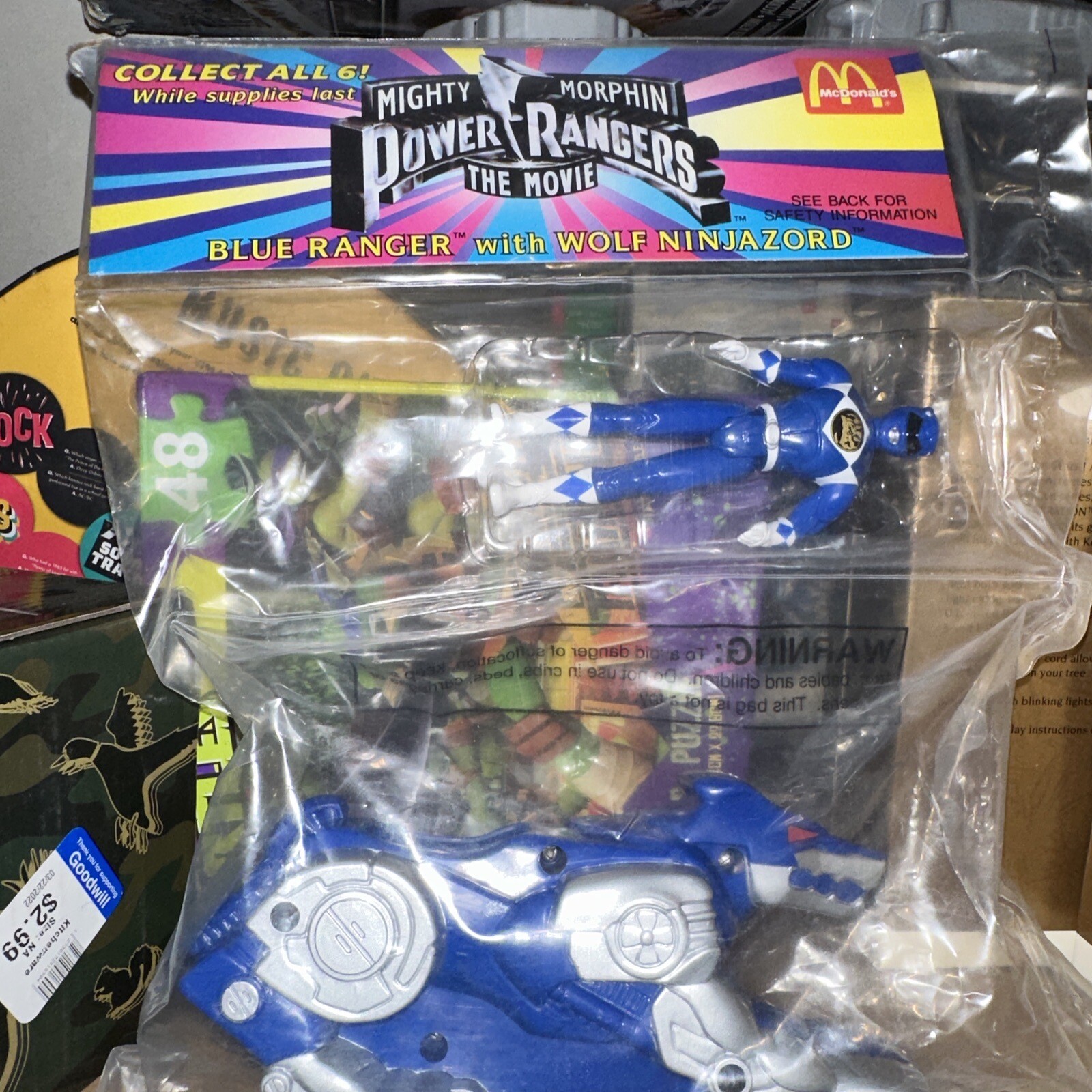 1994 McDonald’s Mighty Morphin Power Rangers Black Ranger w/Frog ...