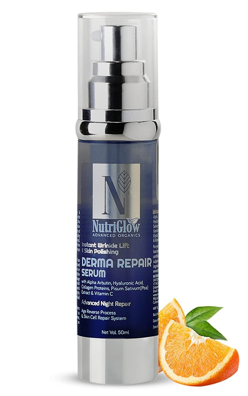 NutriGlow Advanced Organics Skin Polishing Darma Repair Face Serum 50ml ...