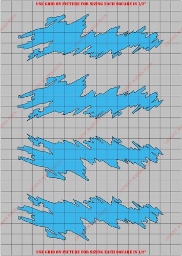 TRN2000P Ripped RC Body Vinyl Paint Mask/ Stencil Kit | eBay