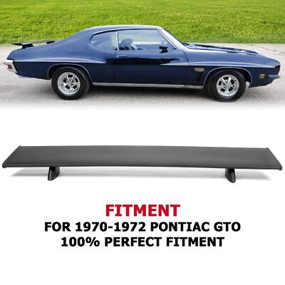 For 1970 1971 1972 Pontiac GTO Rear Trunk Spoiler Wing Lip Black ...