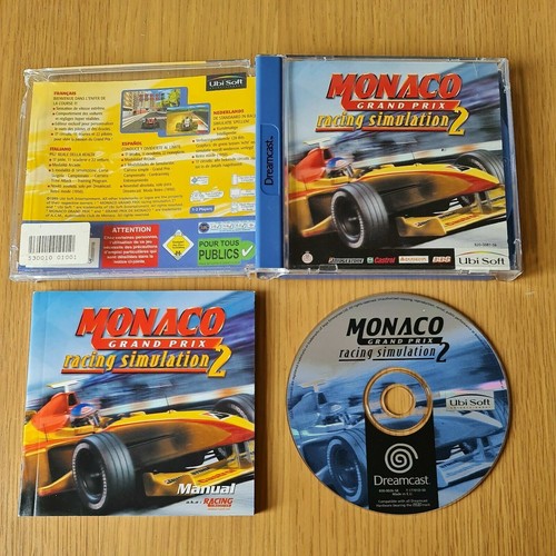 MONACO GRAND PRIX RACING SIMULATION 2 SEGA DREAMCAST PAL GAME COMPLETE ...