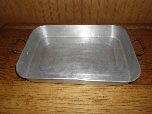 Vintage Mirro Aluminum Baking Roasting Cake Pan w/ Handles 10 x 14 | eBay