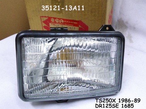 Suzuki DR125 TS250 Headlight NOS TS250X 1986-89 Head Light Beam OEM ...