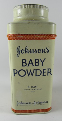 Vintage Johnson’s Baby Powder Tin Metal Can Large 4 oz Made in USA 1950 ...