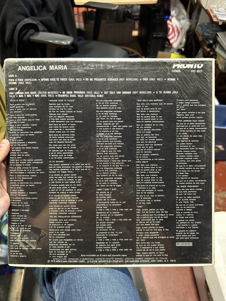 Angelica Maria – Angelica Maria - VINYL RECORD LP---new---pts 1027 | eBay