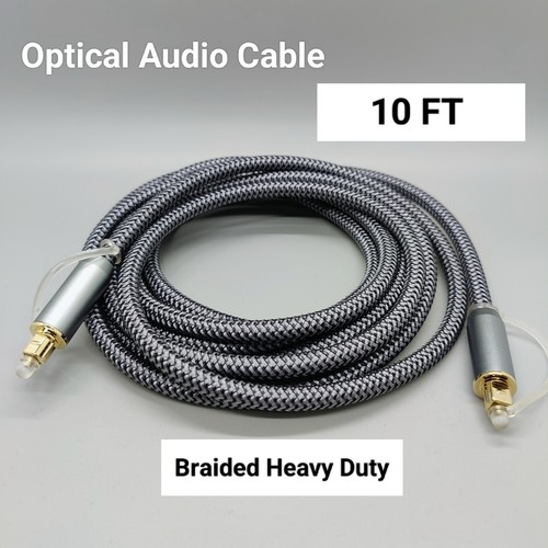 NEW Toslink Optical Cable Digital Audio Sound Fiber Optic SPDIF Cord ...