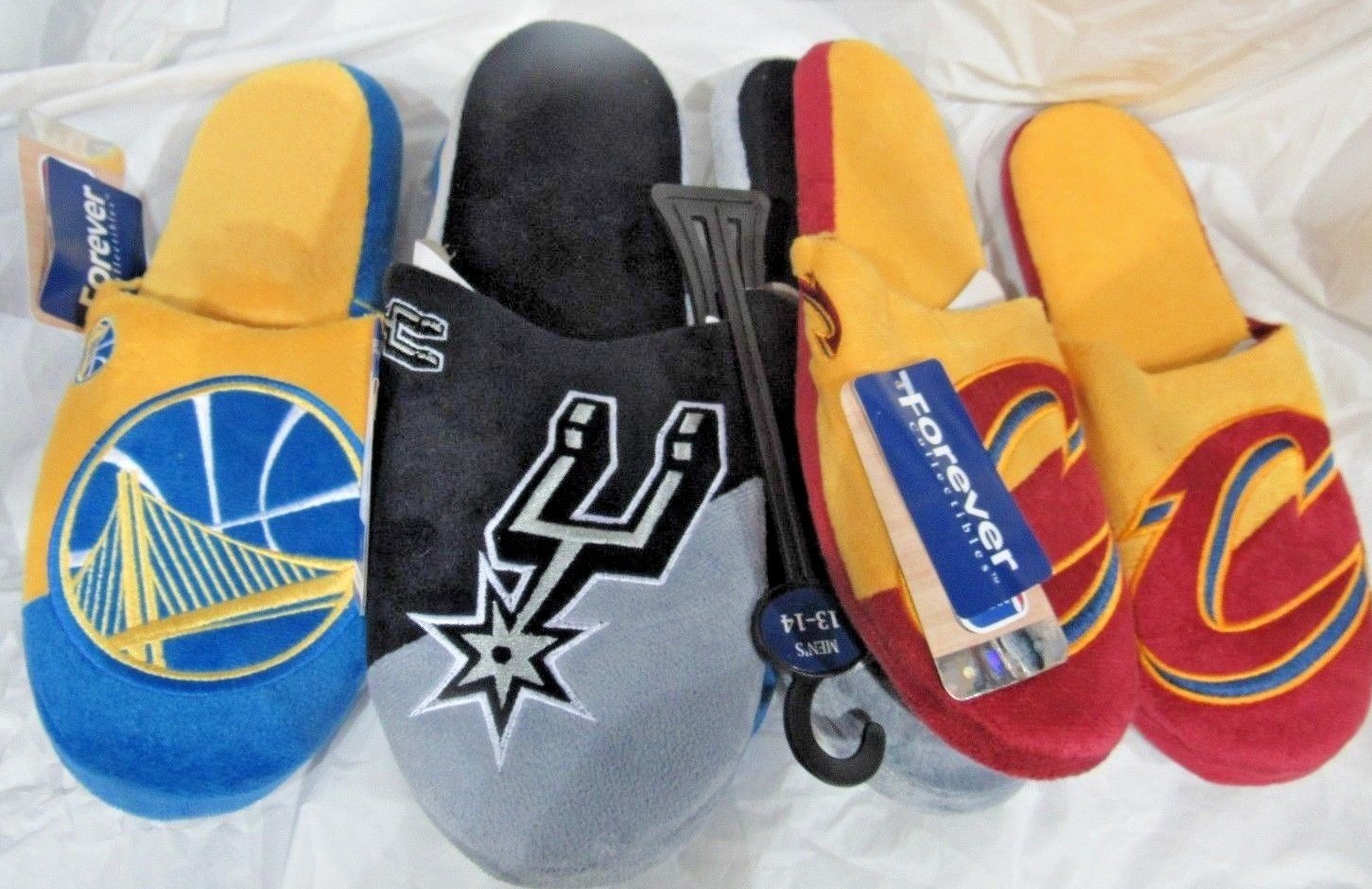 NBA Colorblock Slippers by Forever Collectibles -Select- Team THEN Size ...