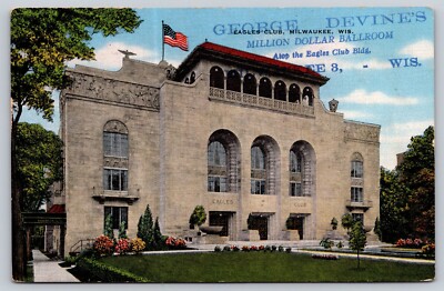 Postcard George Devine's Million Dollar Ballroom Rave/Eagles Club ...