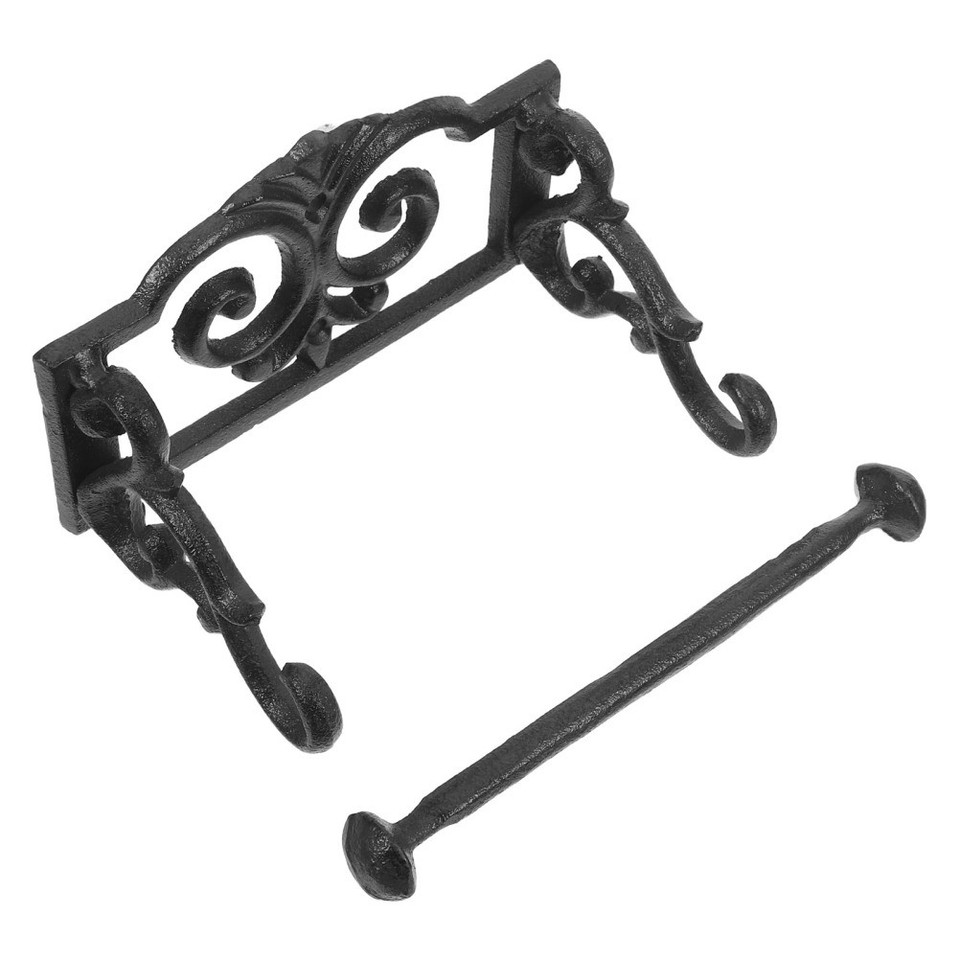 Vintage Cast Iron Paper Towel Holder Toilet Holders Kitchen Tissue Rack ...