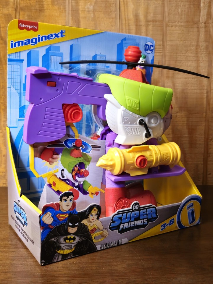 Imaginext DC Super Friends The Joker Robo Copter Robot Fisher Price Toy ...