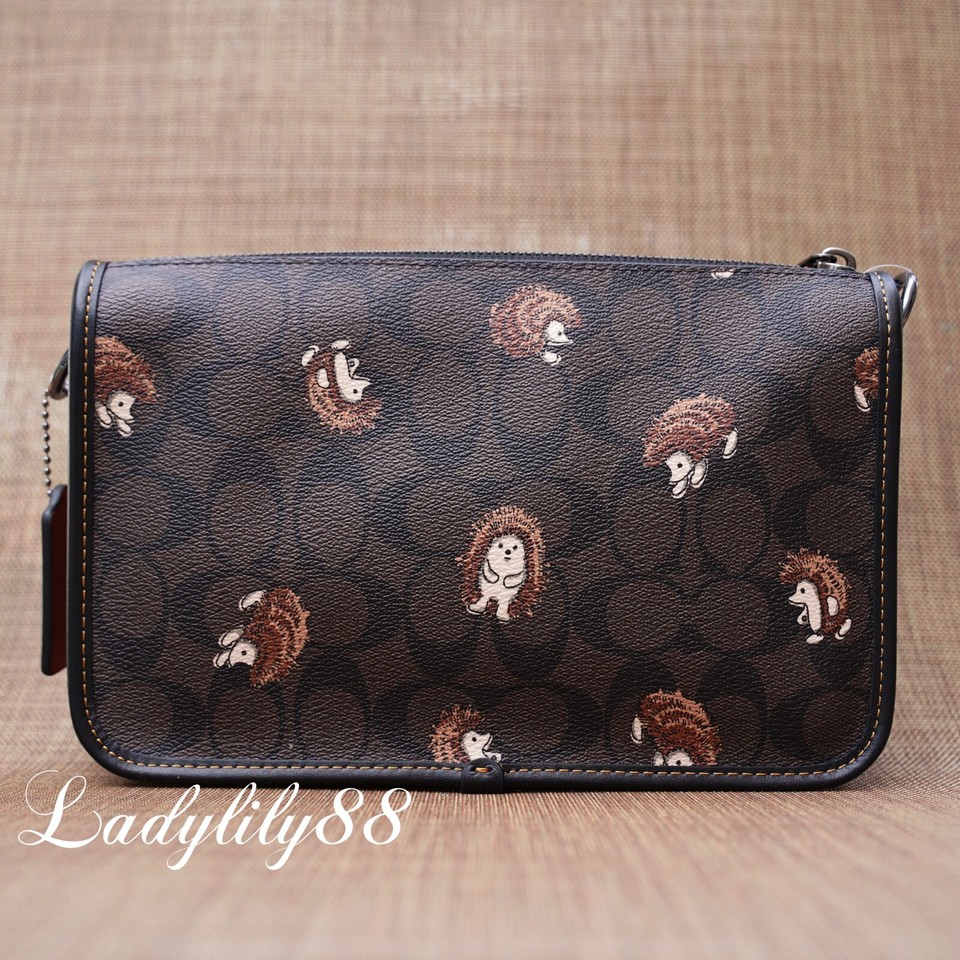 NWT Coach Heritage Convertible Crossbody In Signature With Creature ...