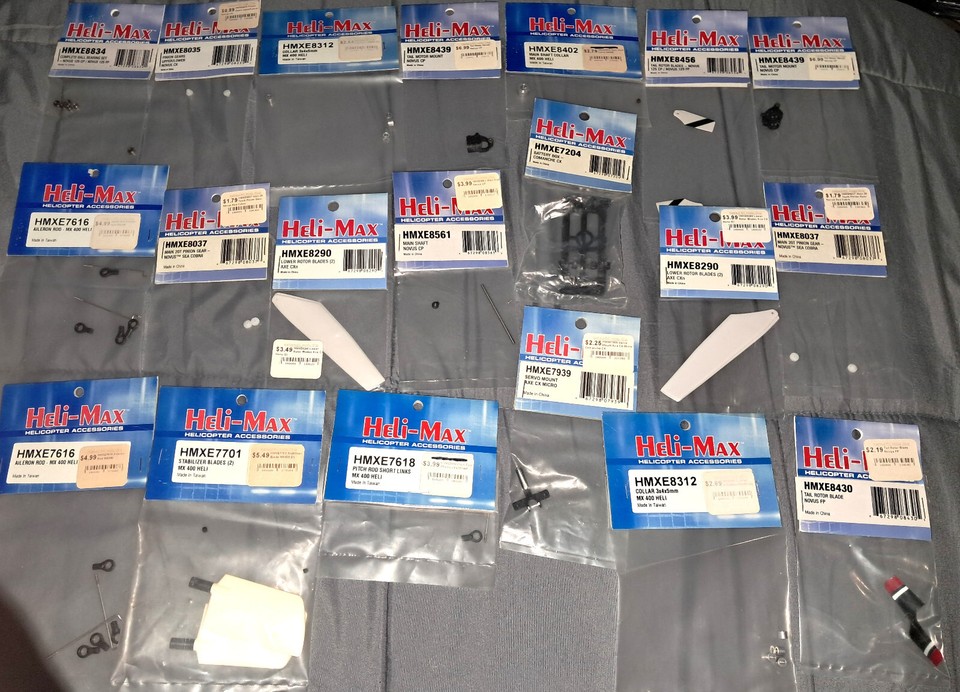 Vintage RC Parts Lot x168 ~ Heli-Max Rc Helicopters | eBay