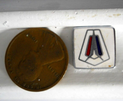 1961-63 PLYMOUTH Enamel & Chrome Collector Logo Car Token Medallion ½ ...