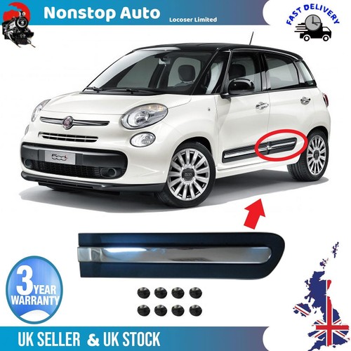 Door Moulding Protective Trim Chrome Rear Left For FIAT 500L 735558456 ...
