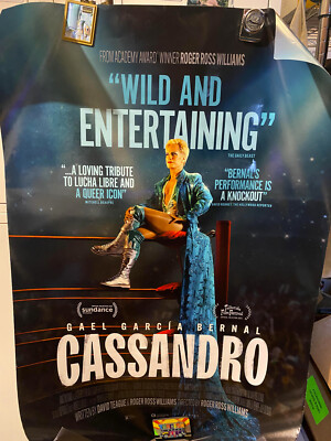 Cassandro - Gael Garcia Bernal Movie Poster ORIGINAL PRINT 27x40 (USED ...
