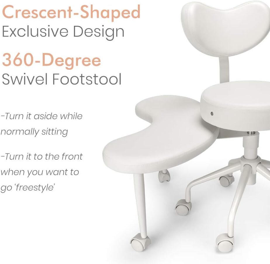 Meditation Chair, ADHD Chair Cross Legged Office Chair with Wheels ...