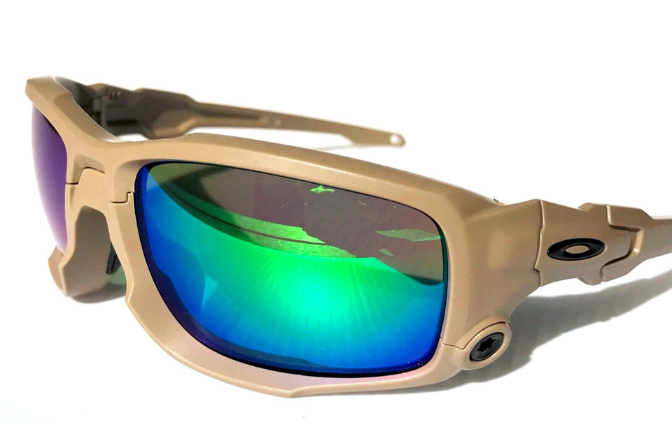 NEW Oakley SI SHOCKTUBE Terrain Tan POLARIZED Galaxy Jade Lens Sunglass ...