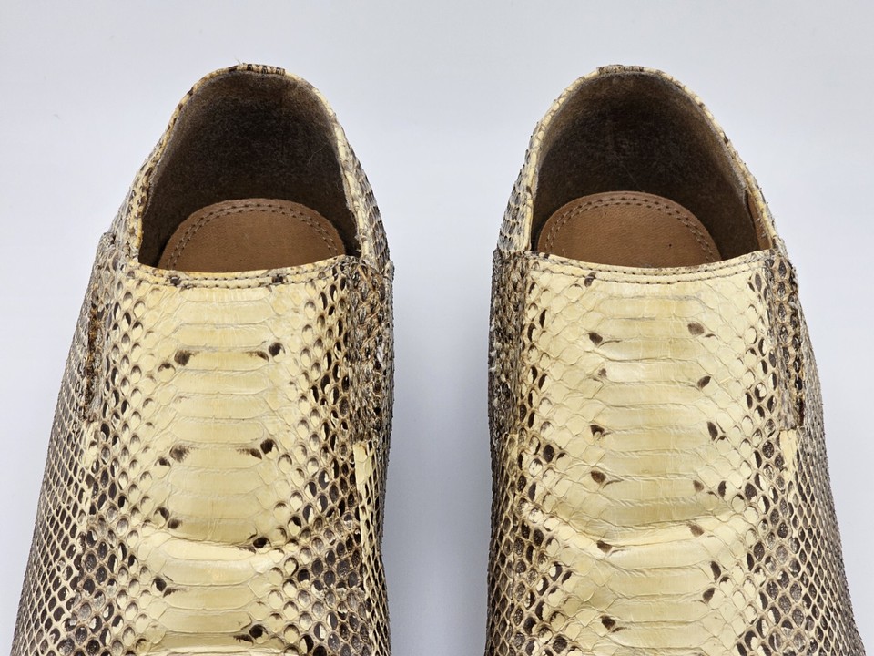 Genuine Python Snake Skin Shoes Giorgio Brutini Slip-On Dress Loafers ...