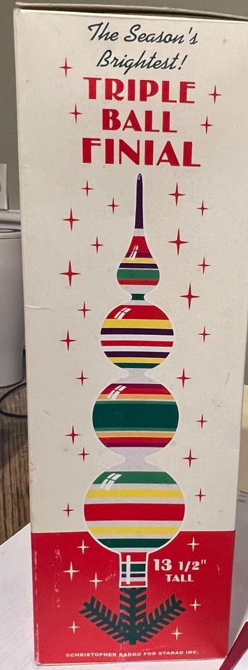 CHRISTOPHER RADKO TRIPLE BALL FINIAL | eBay