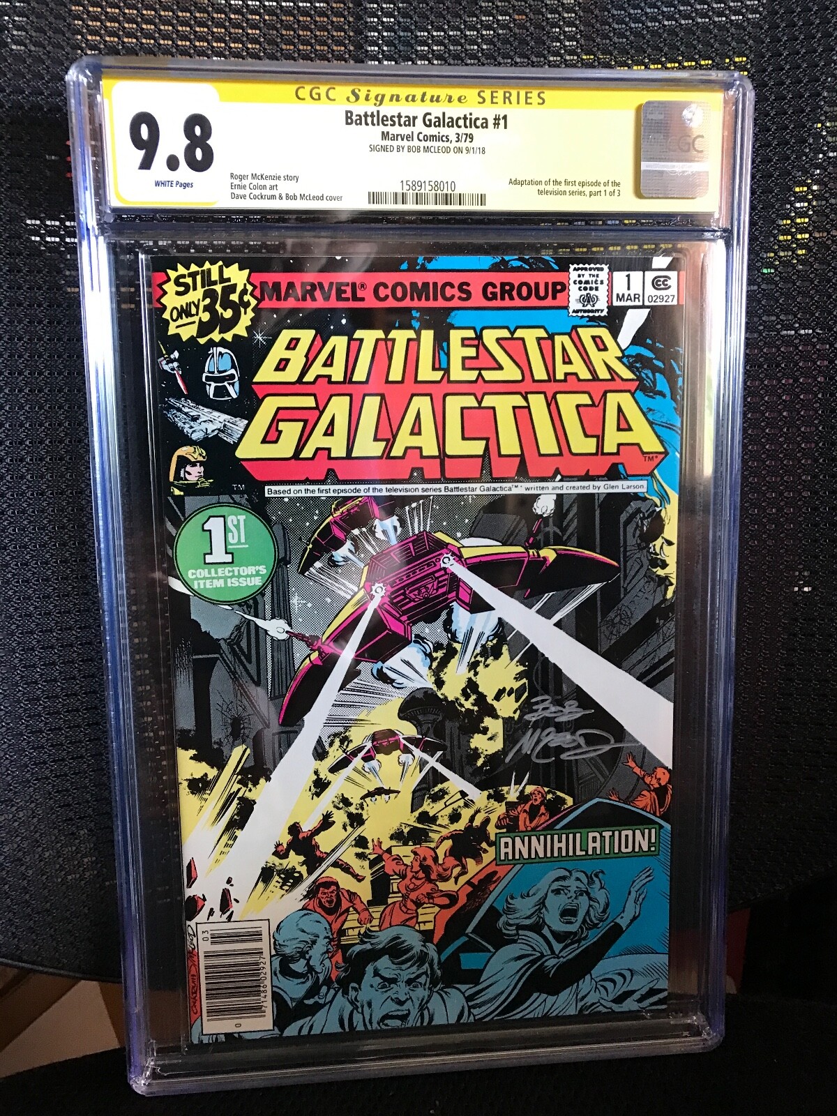 BATTLESTAR GALACTICA #1 CGC 9.8 1979 MARVEL Signed by Bob McLeod | eBay