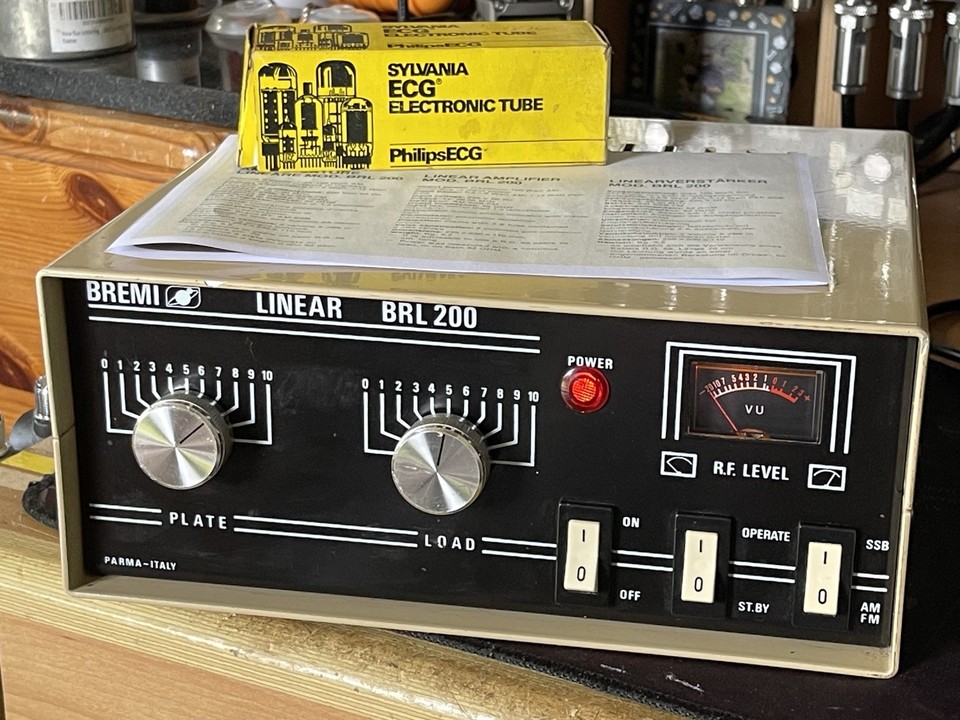 BREMI BRL 200 LINEAR AMPLIFIER 26/30MHZ WITH SPARE TUBE. | eBay UK