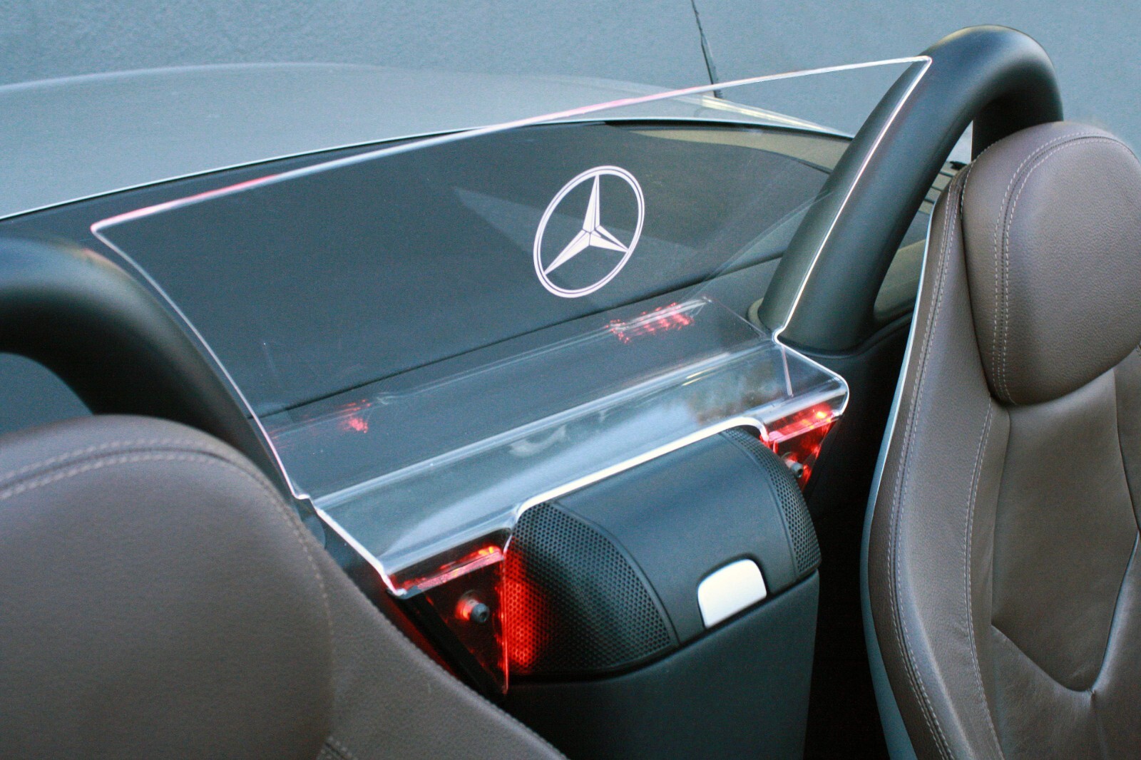 2005-2011 Wind Deflector fits Mercedes SLK R171 Windscreen Illumination ...
