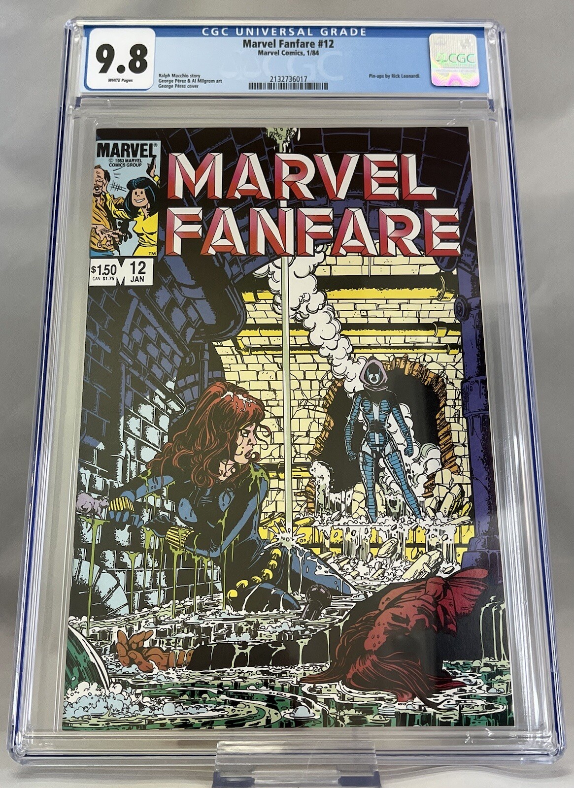 Marvel Fanfare #12 Marvel Comics, 1/84 Pin-ups by Rick Leonardi, Graded ...