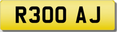 AJ 3 OAJ 30 THIRTY INITIALS Private CHERISHED Registration Number Plate ...